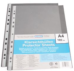 a4 multi punch filing pockets - 100mic - clear - 10 pack | Office National
