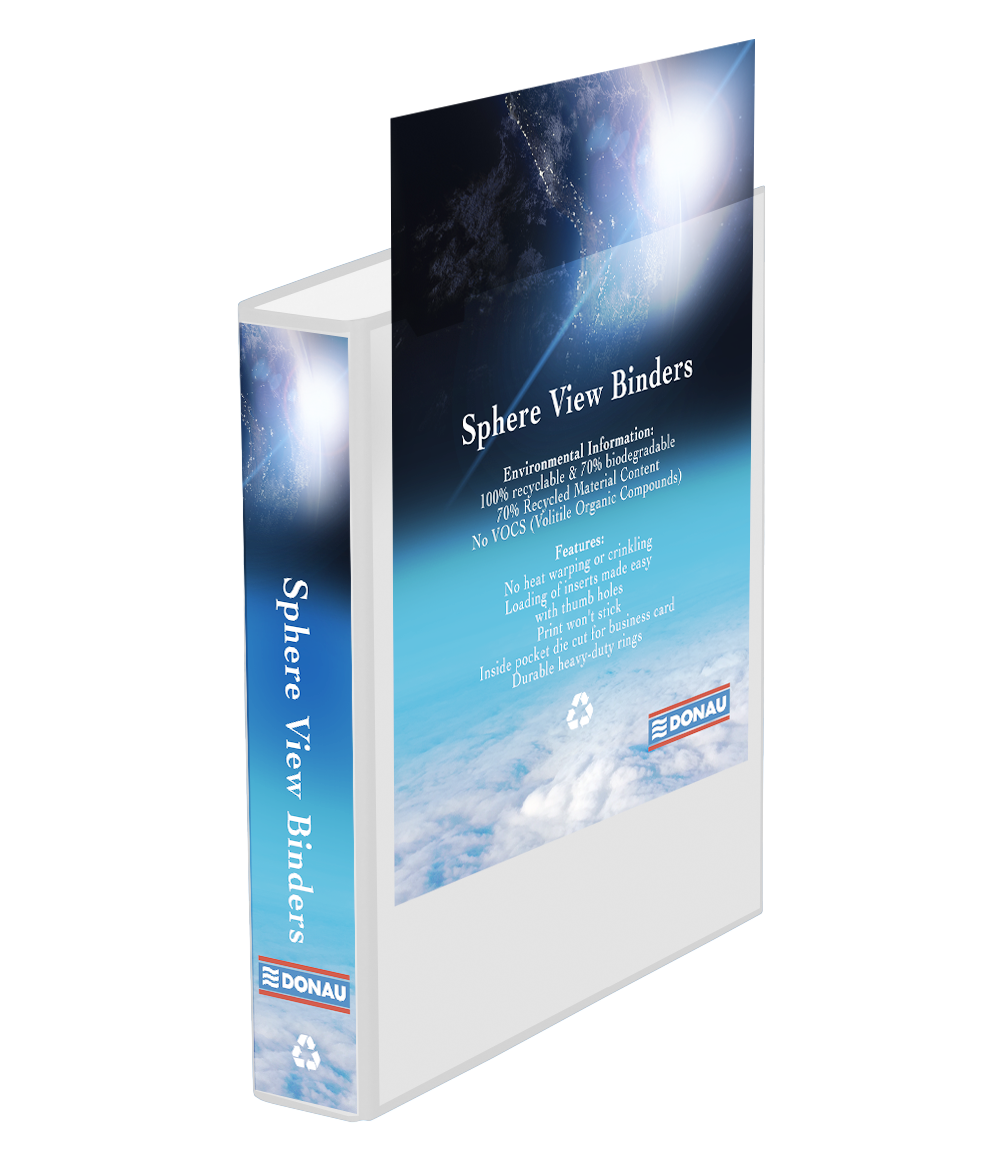 a4 polypropylene insert show files - 2 ring 25mm - white | Office National