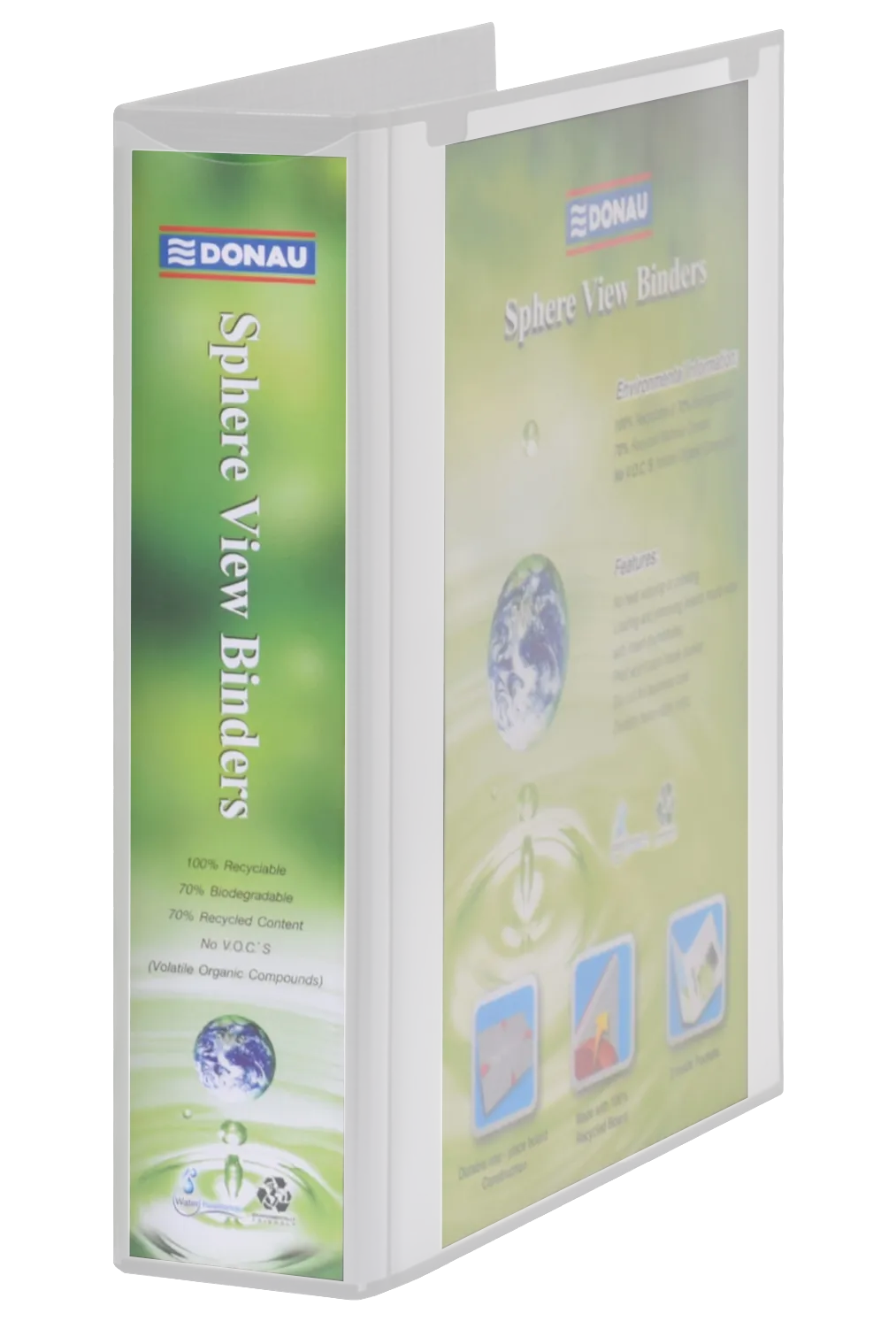 a4 polypropylene insert show files - lever arch 75mm - white | PMB ...