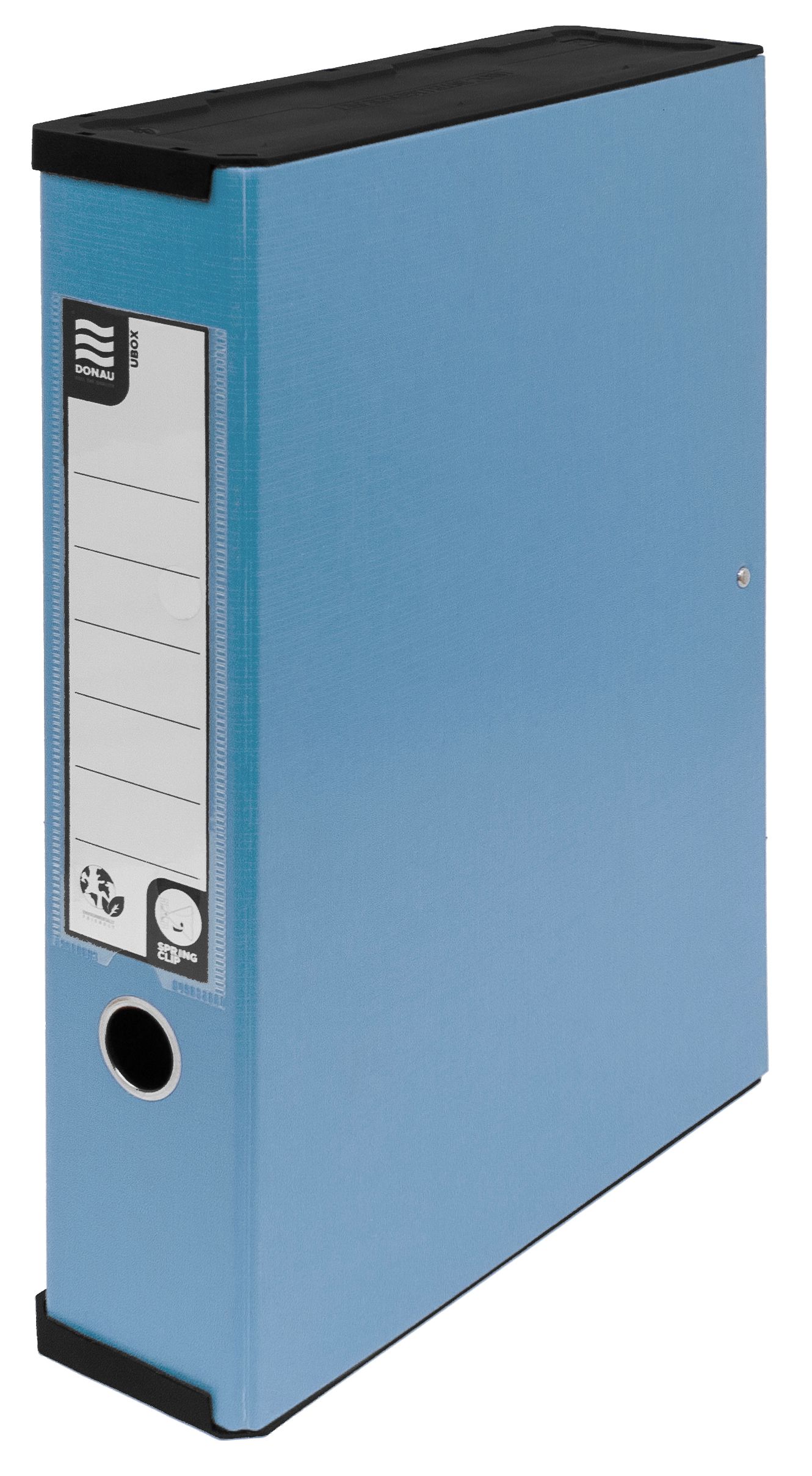 springclip box file - plastic - pastel baby blue | Ribbens Office National