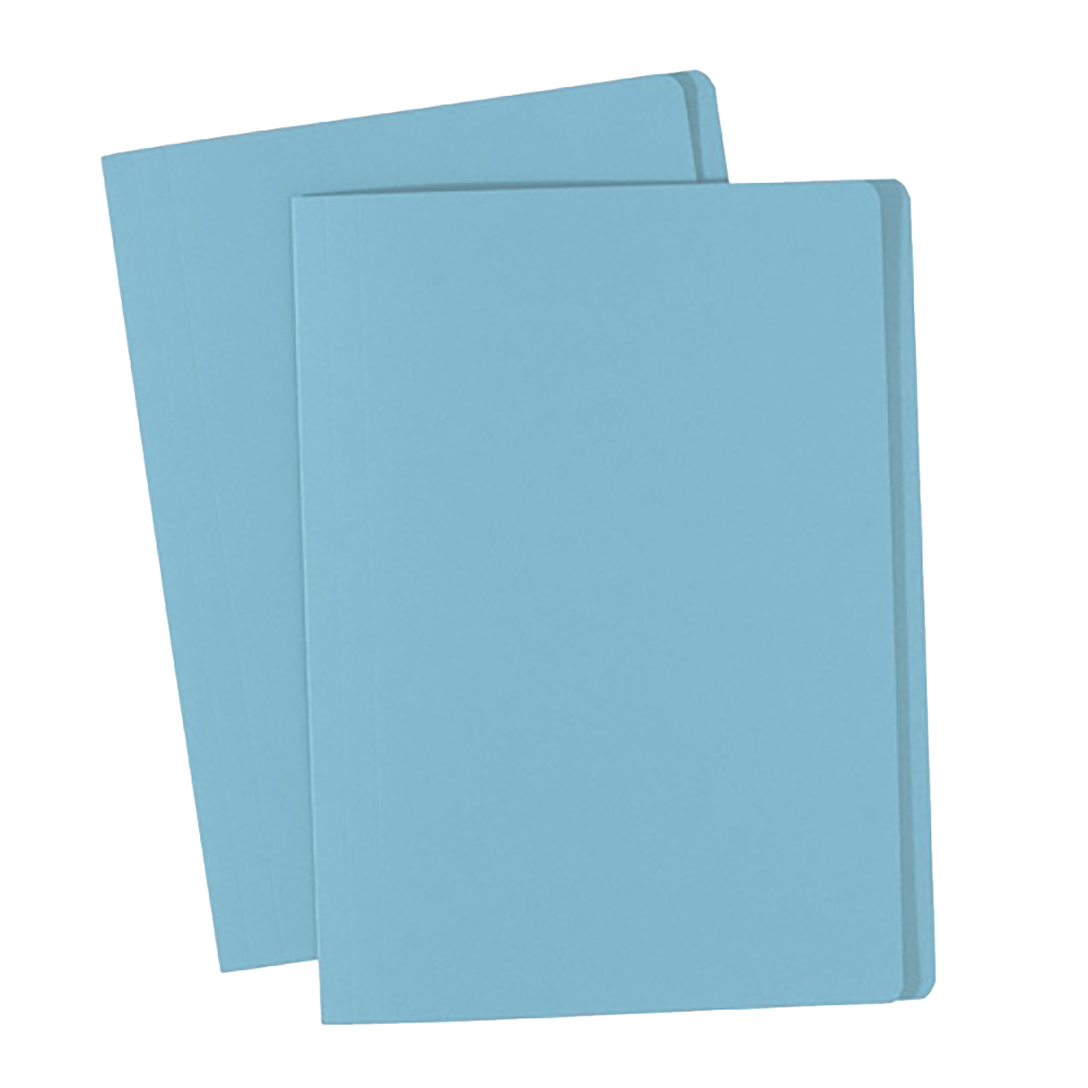 foolscap manila board folders - 160gsm - pastel blue - 100 pack ...