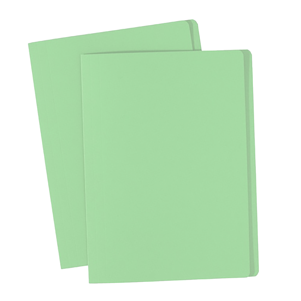 foolscap manila board folders - 160gsm - pastel green - 100 pack ...