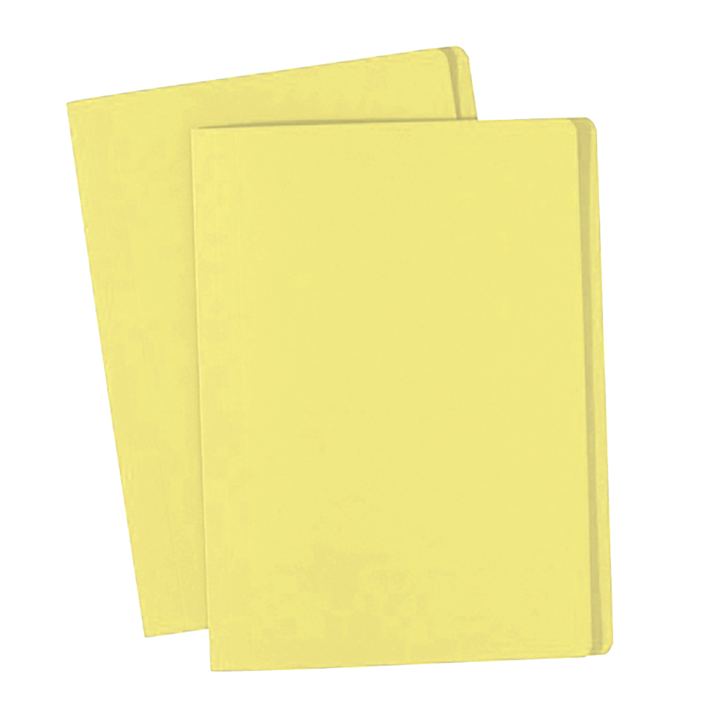 foolscap manila board folders - 160gsm - pastel yellow - 100 pack ...
