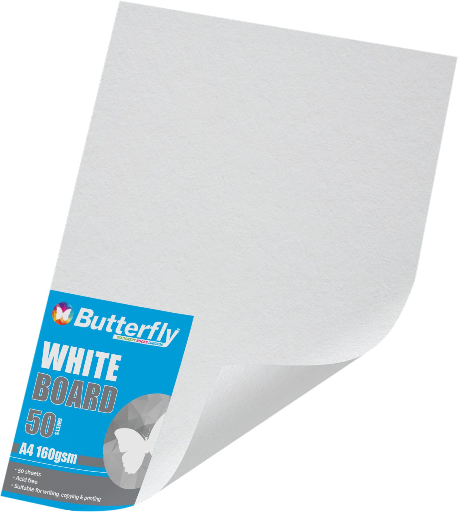160gsm board - a4 - white - 50 pack | Folio Office National