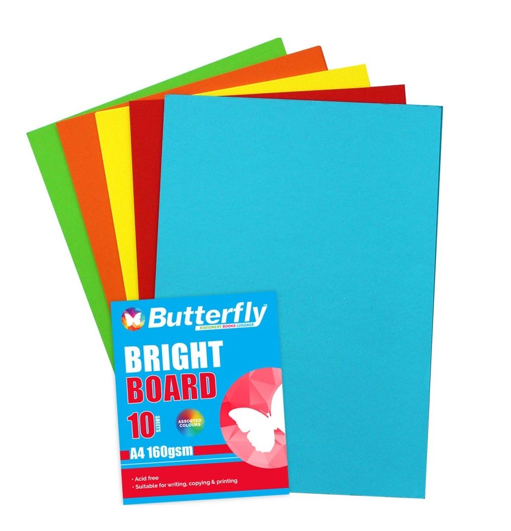160gsm mixed board - a4 - bright - 10 pack | Office National