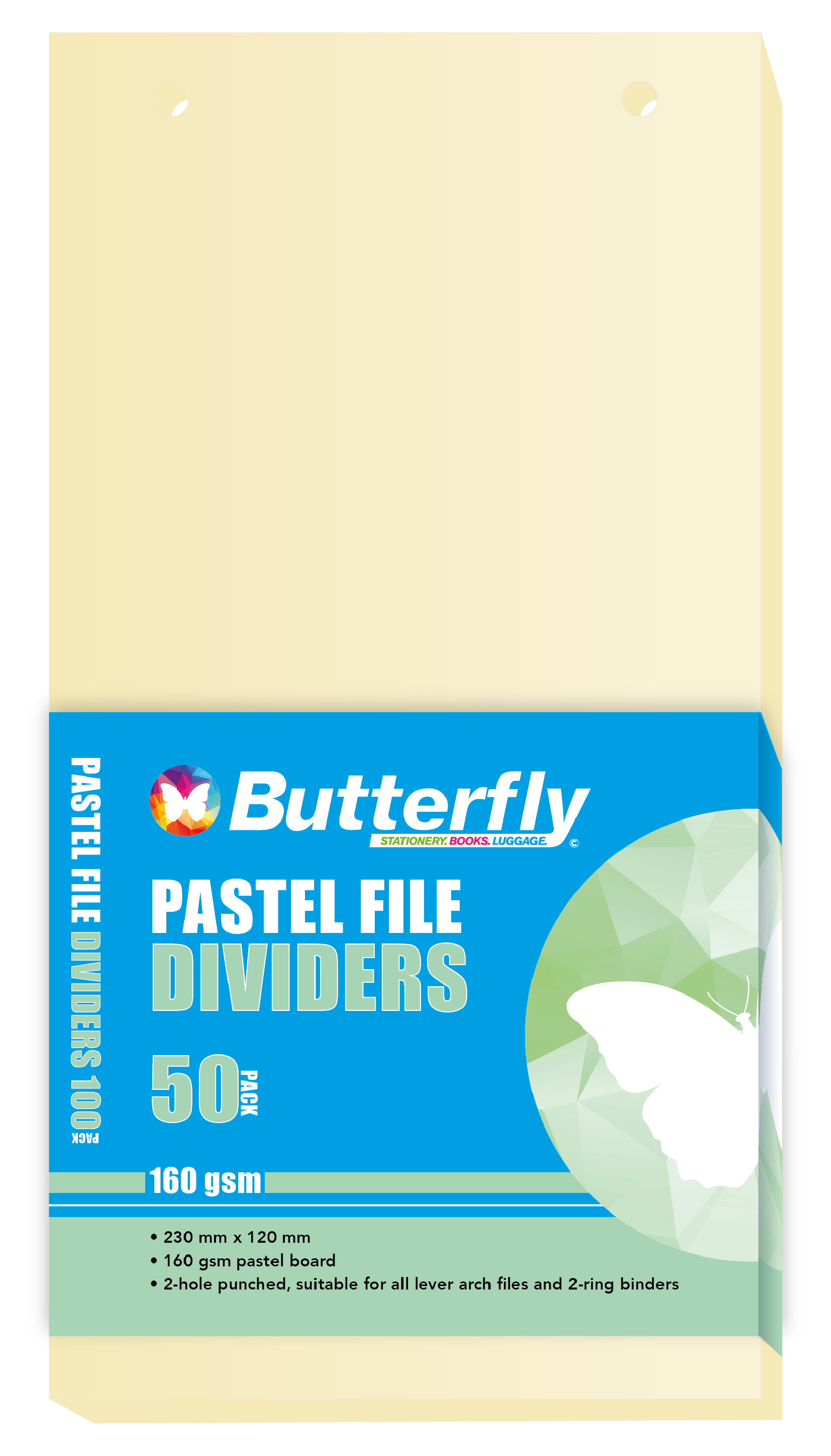 board dividers - divider - pastel buff - 50 pack | Office National