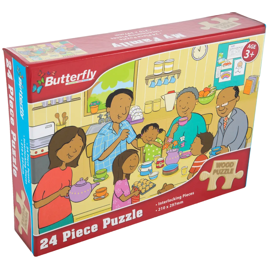 a4 wooden puzzles - 24 piece 6 designs | Access Office National