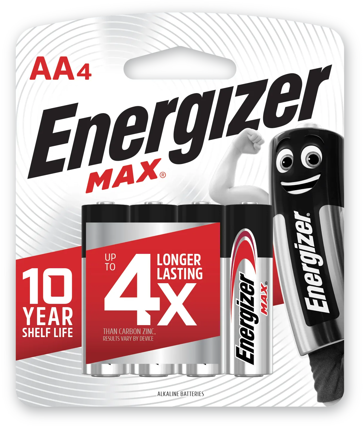 alkaline batteries- aa- 4 pack | 10 Uit 10 Office National