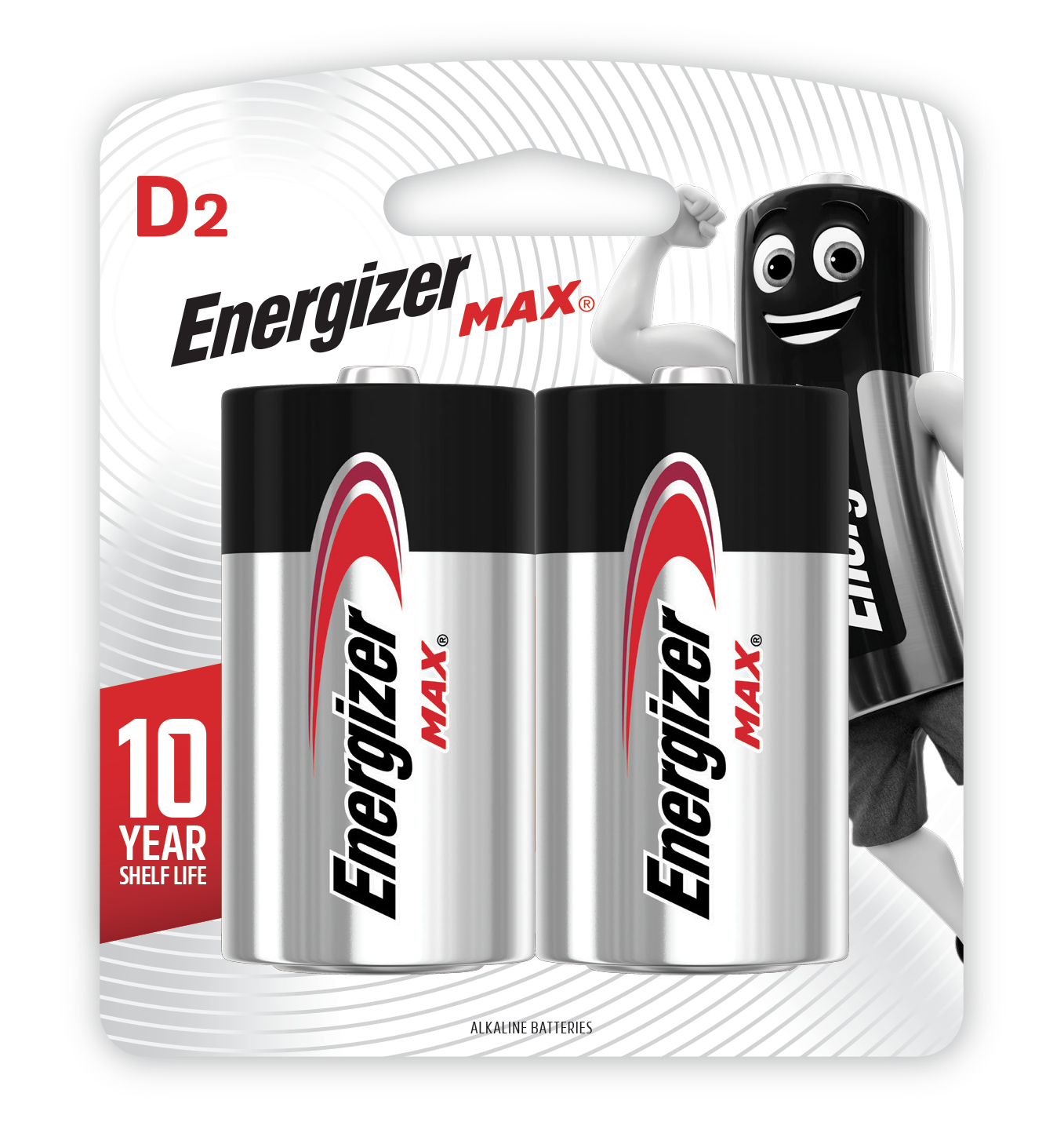 alkaline batteries- d- 2 pack | Edwards Office National