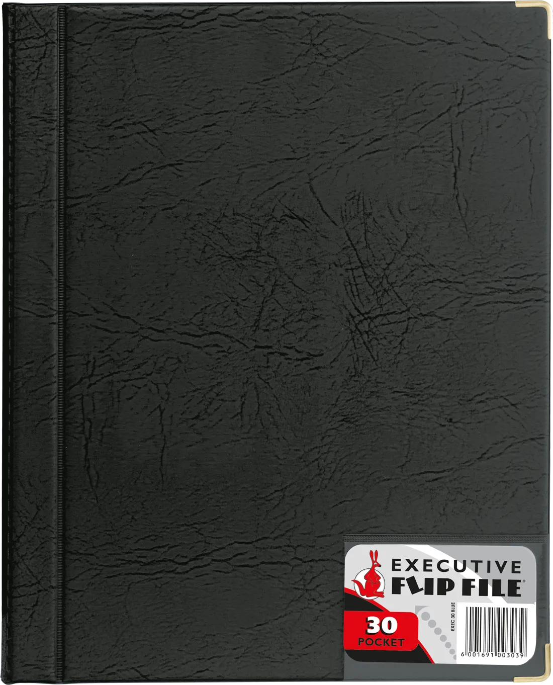 a4 slim file display books - 30 pocket - black | Office National