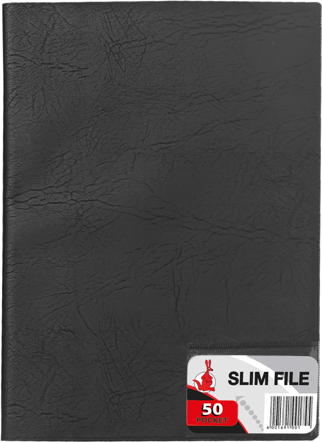 a4 slim file display books - 50 pocket - black | Office National