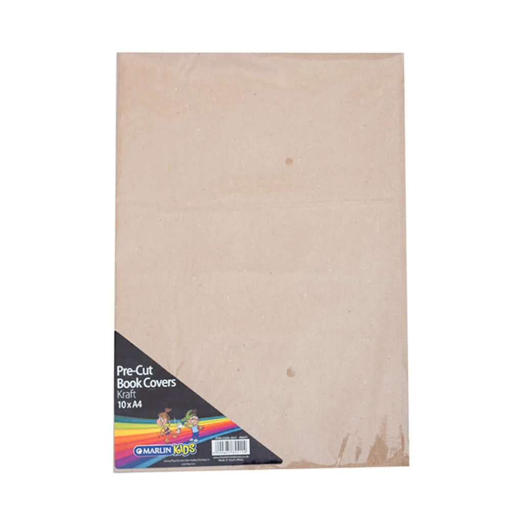 precut book covers - a4 kraft - 10 pack | Pinetown Office National
