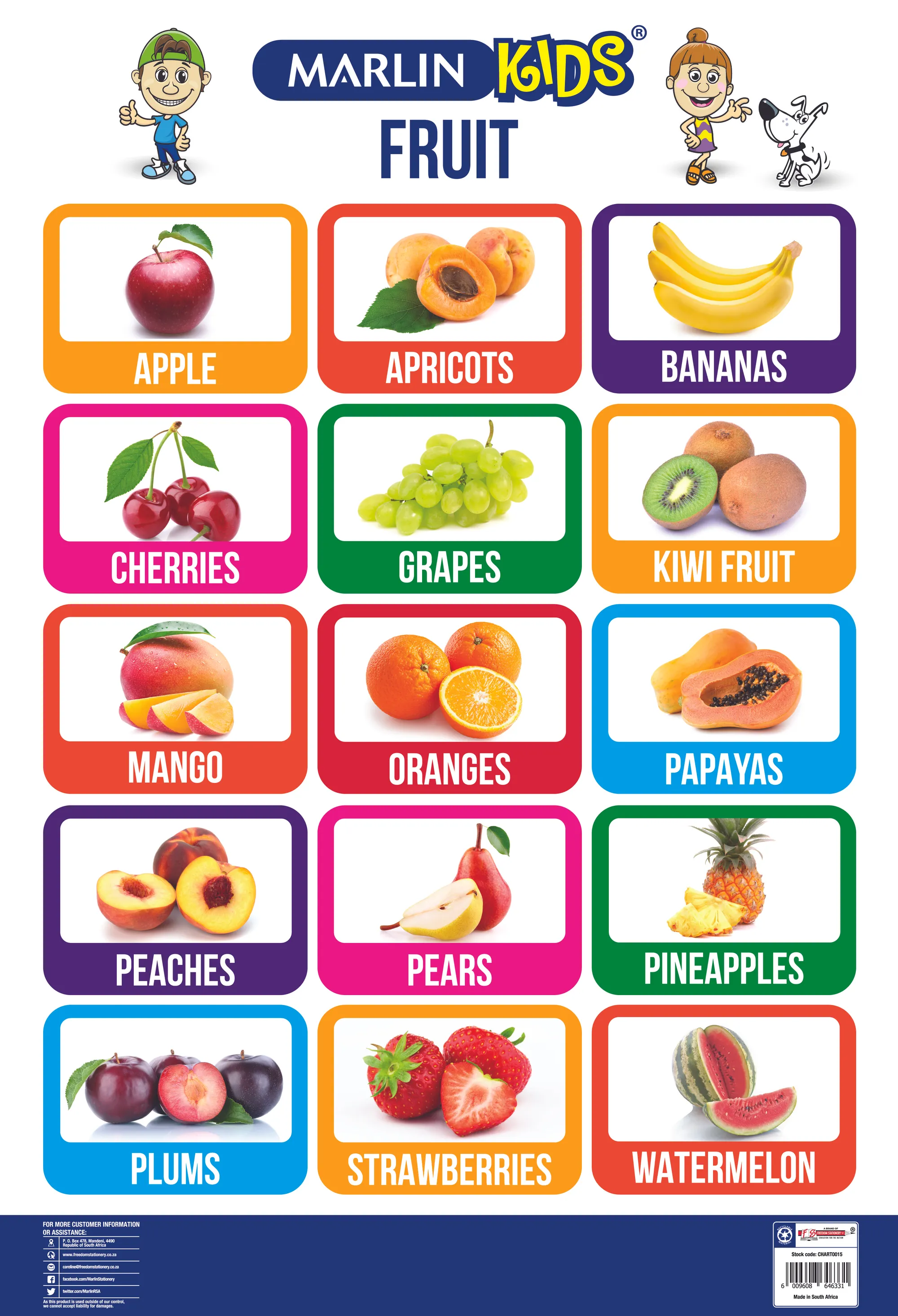 kids charts - fruit | Folio Office National