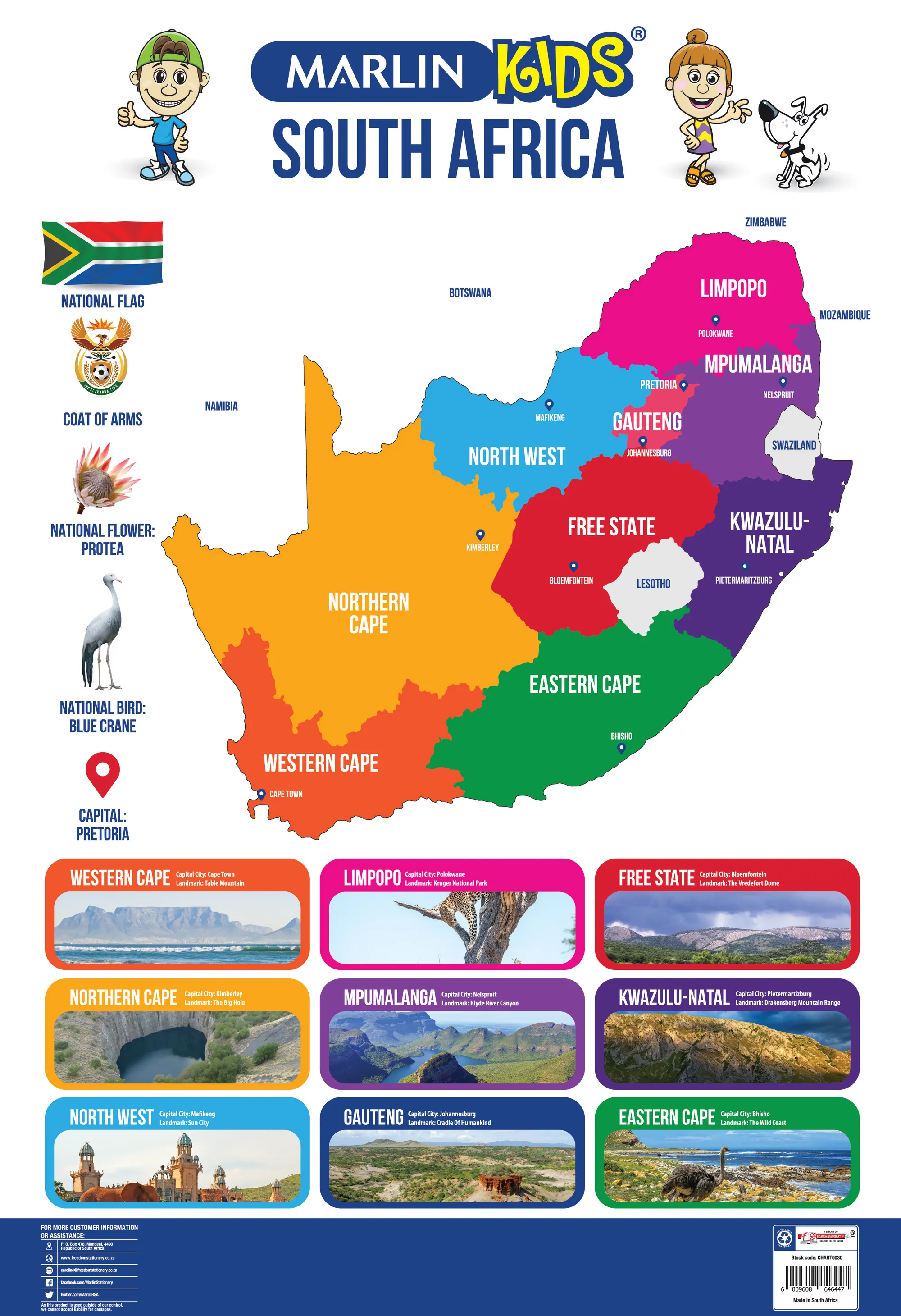 kids charts - south africa | Stationery 4 Africa Office National