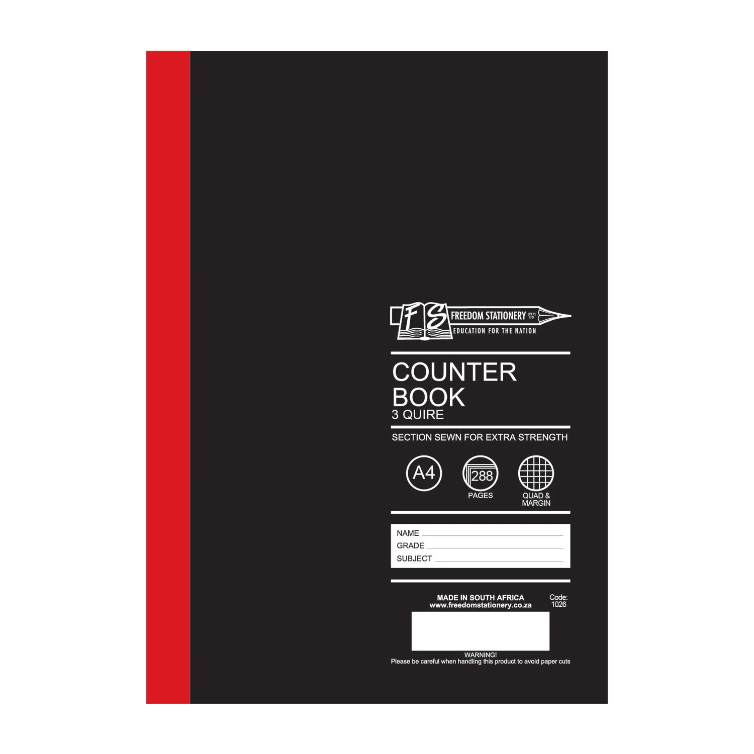 counter books - 3 quire q&m 288 page | Office National