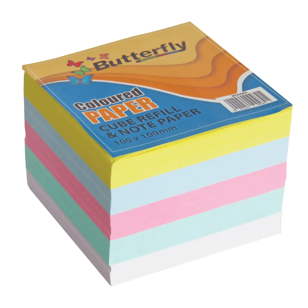 cube refills - 100mm x 100mm - rainbow | Office National