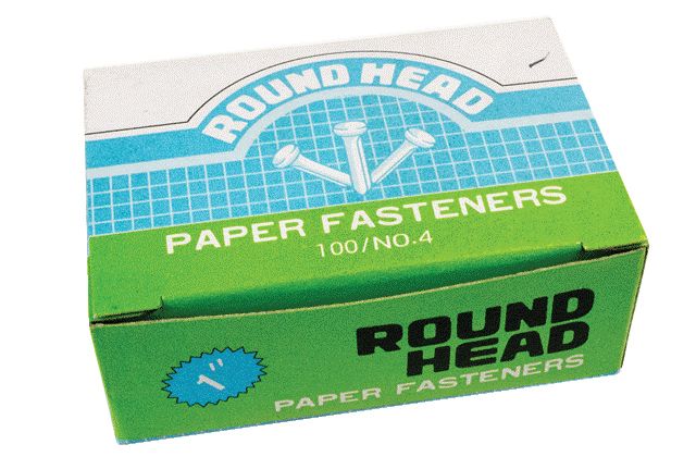 paper fasteners / split pins - no.4 24mm - 100 pack | Office National