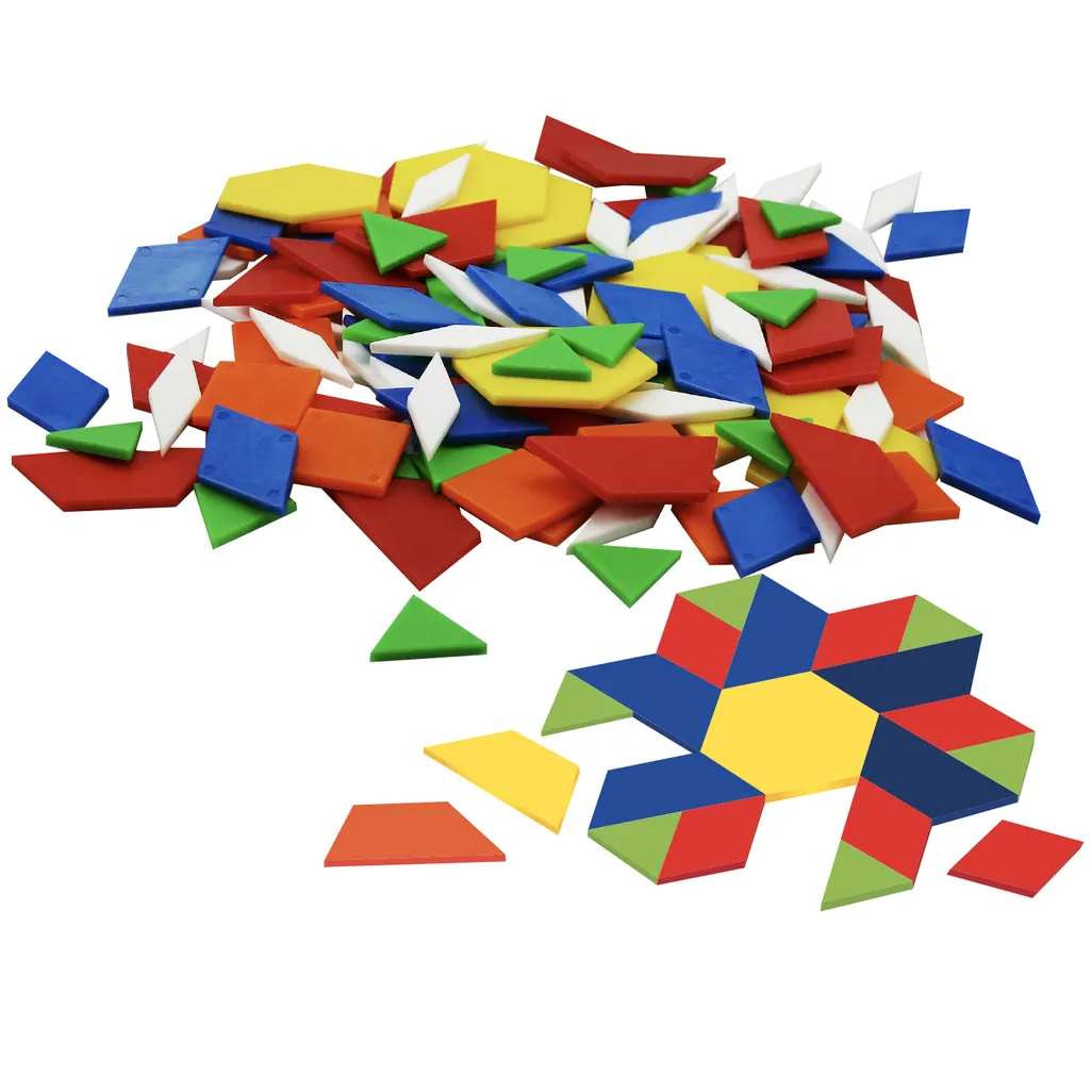 pattern blocks - 180 pieces - assorted | Hout Bay Office National