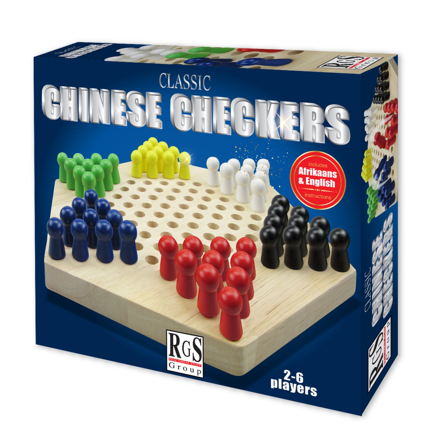 chinese checkers - 2 to 6 players - assorted | Folio Office National