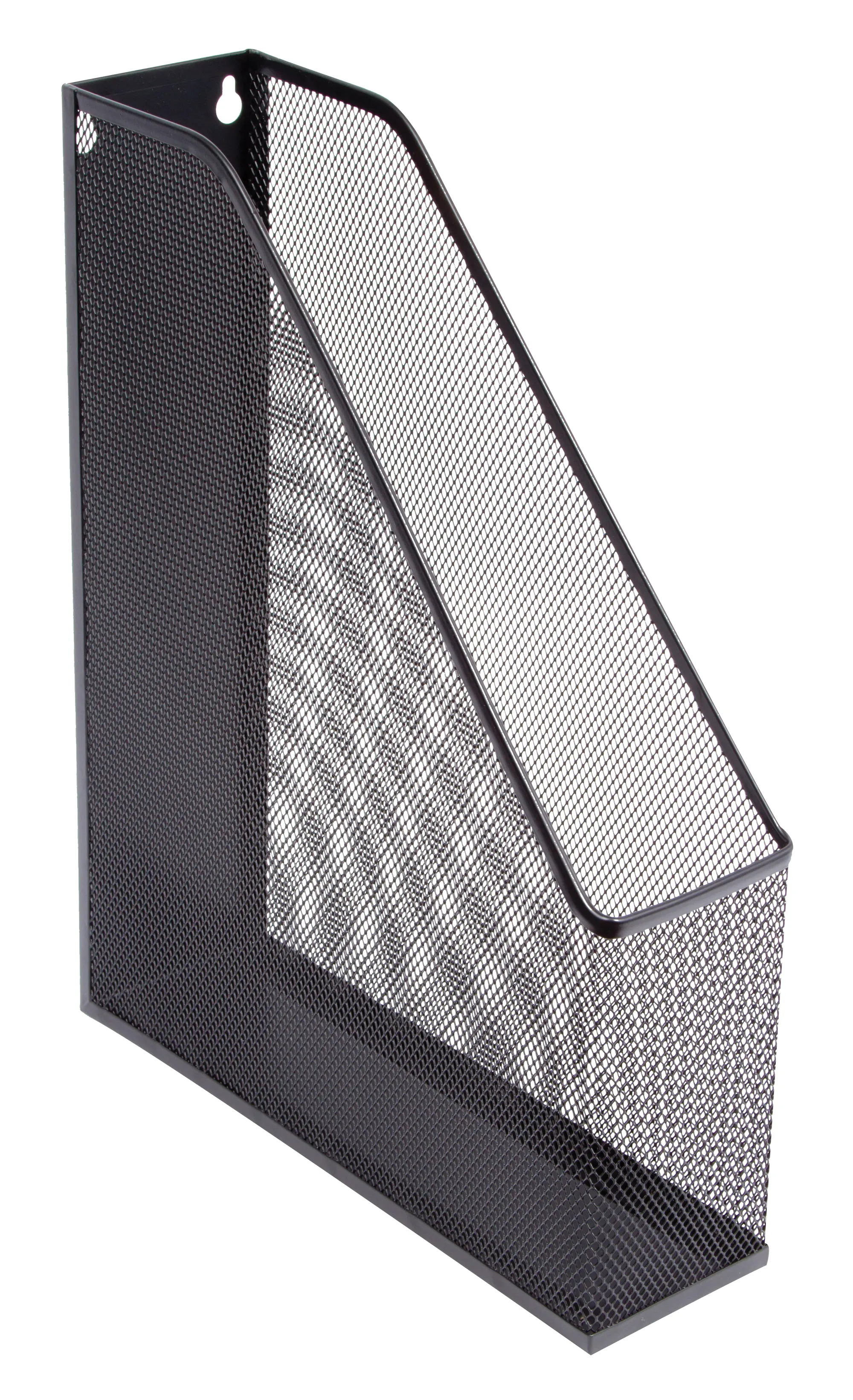 mesh steel desk range - magazine holder - black | Office National