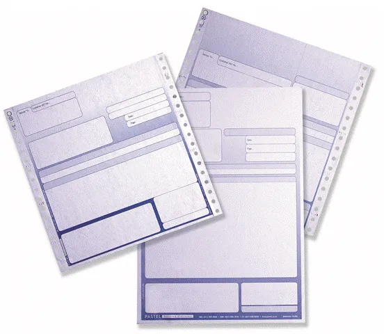 continuous feed paper - invoice 3p - assorted - 1000 pack | Folio ...