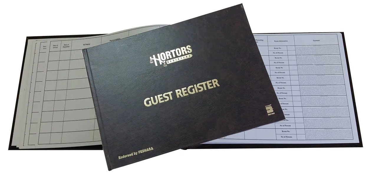 registers - guest registers - guest houses & b & b's | Office National