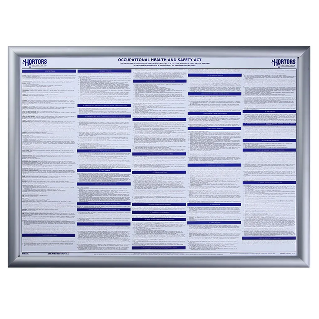 legal posters & frame - hor 53 - combo pack of the basic conditions of ...