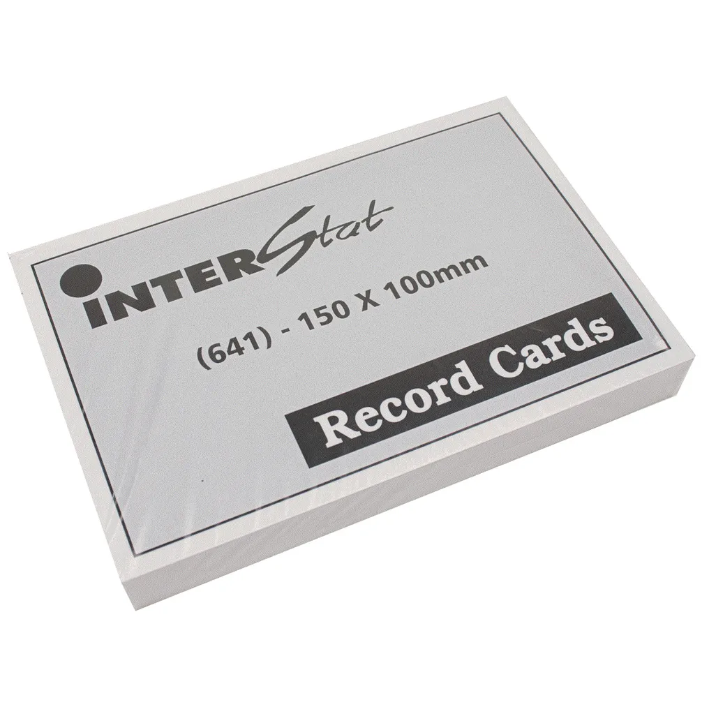 record cards - a6 - 150mm x 100mm - 100 pack | Office National