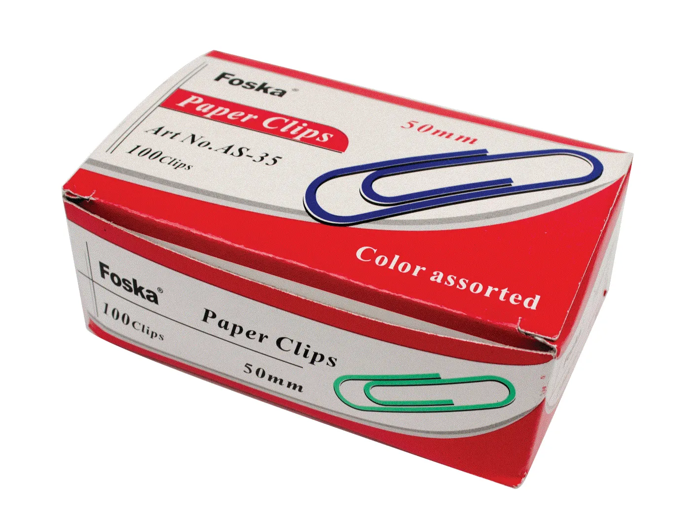 paper clips - 33mm - assorted - 100 pack | Office National