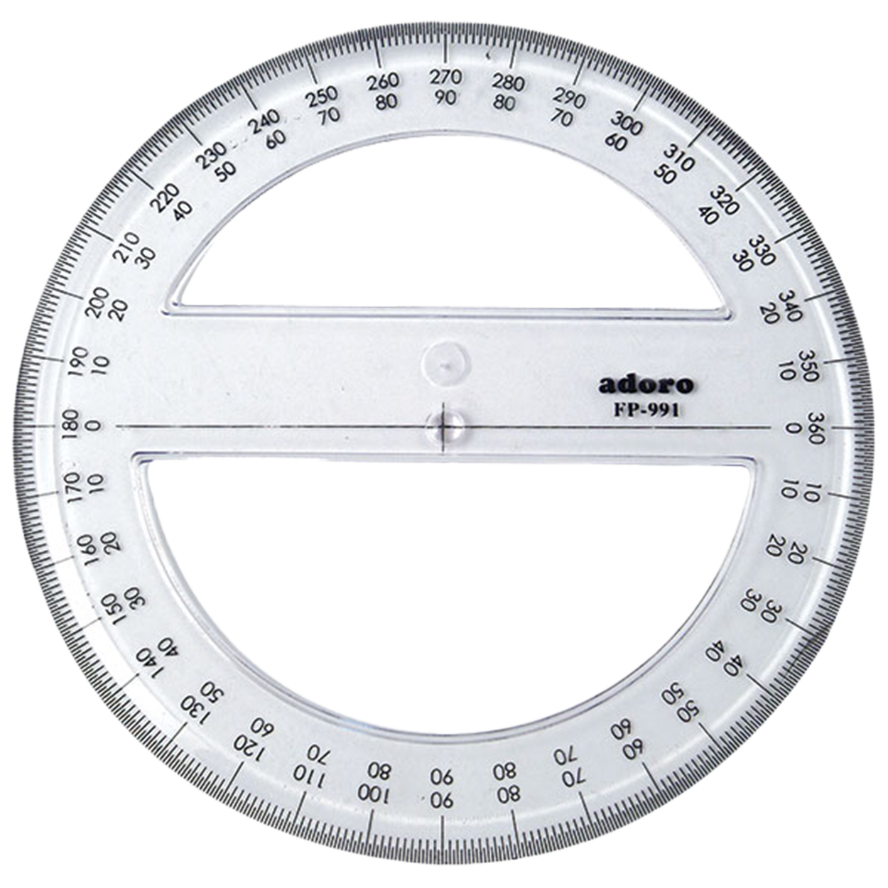 protractors - 360 deg 15cm | Folio Office National