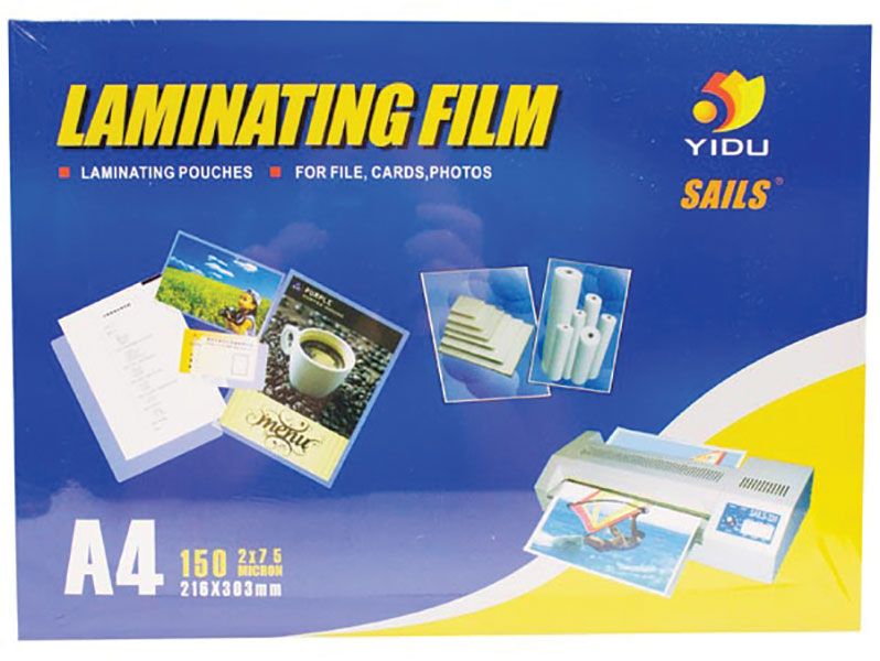a4 laminating pouches - 150 micron - 100 pack | Folio Office National