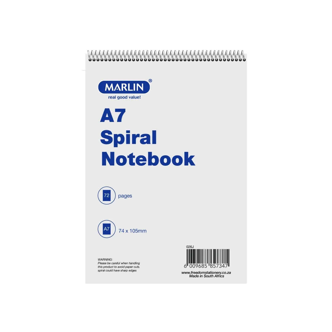 spiral bound notebooks- a7 72pg | Office National