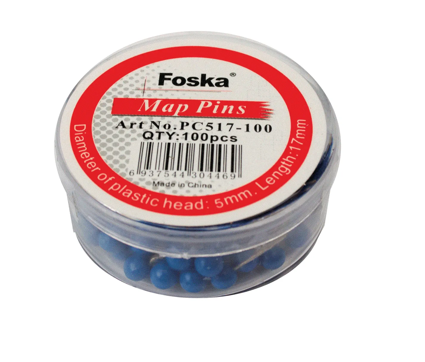 map pins - steel point - blue - 100 pack | Office National