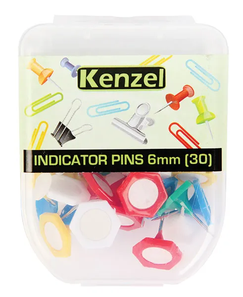 indicator pins - pins - assorted - 30 pack | Office National