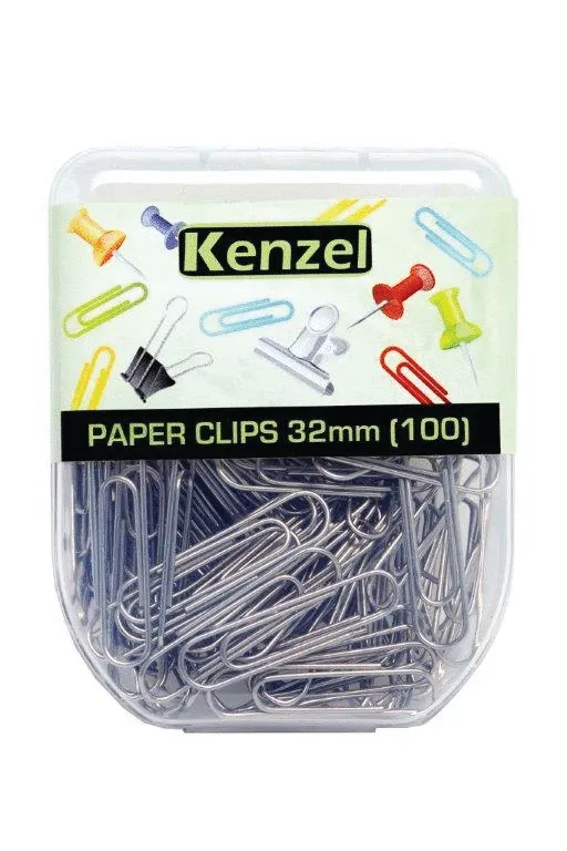 paper clips - nickel 32mm - silver - 100 pack | Office National