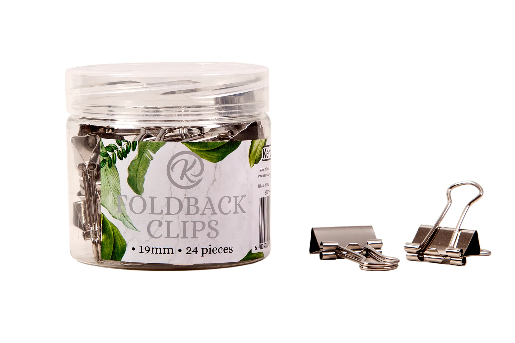 foldback clips- 19mm- silver- 24 pack | Office National