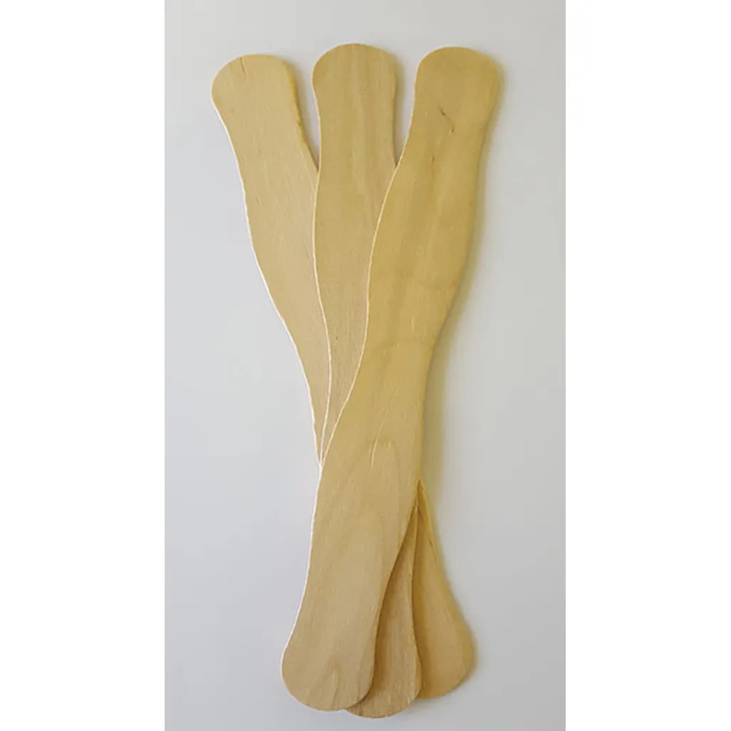 wooden pop sticks - curved - plain - 12 pack | Ribbens Office National