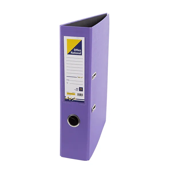 a4 polypropylene lever arch files - 70mm - violet | Office National