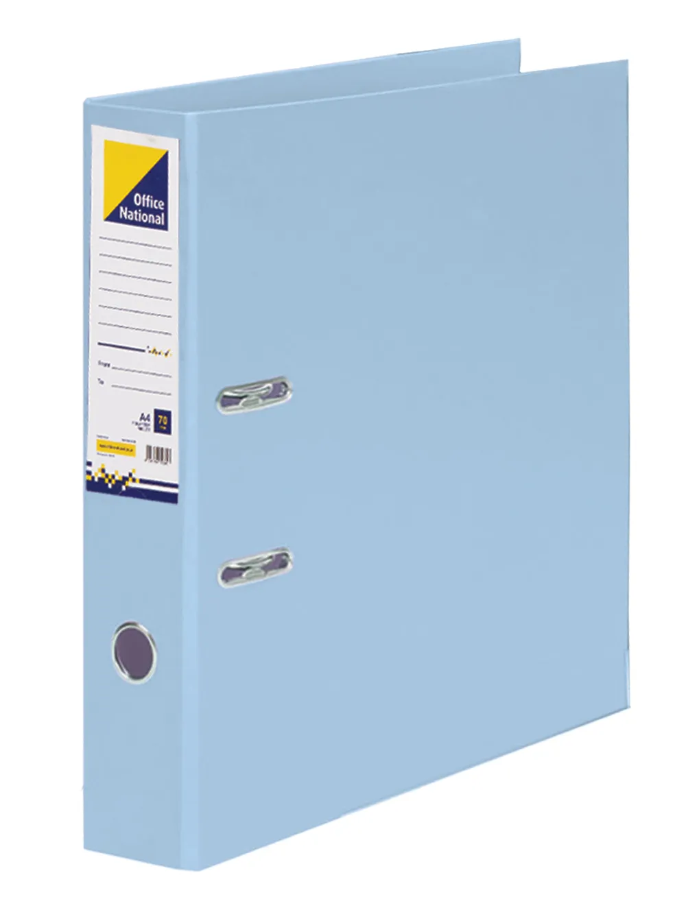 a4 polyprop lever arch files - 70mm - pastel blue | Folio Office National