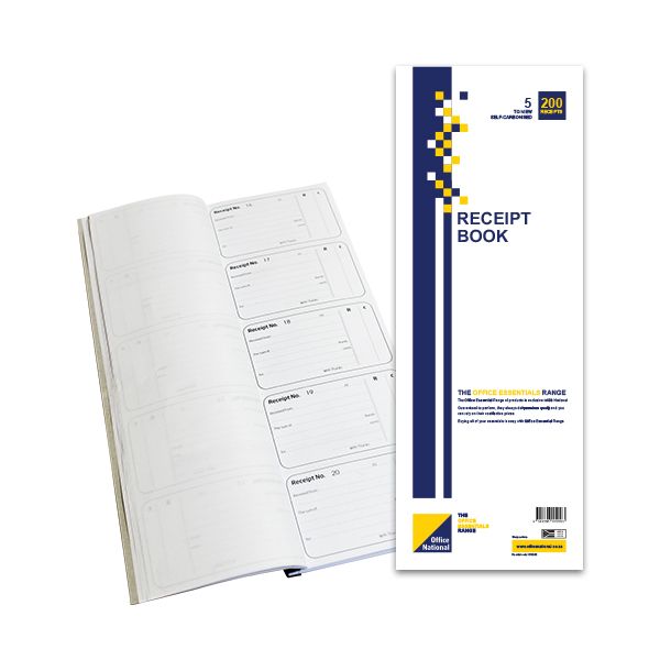 receipt book - 200 receipts 5-to-view | ICA Office National