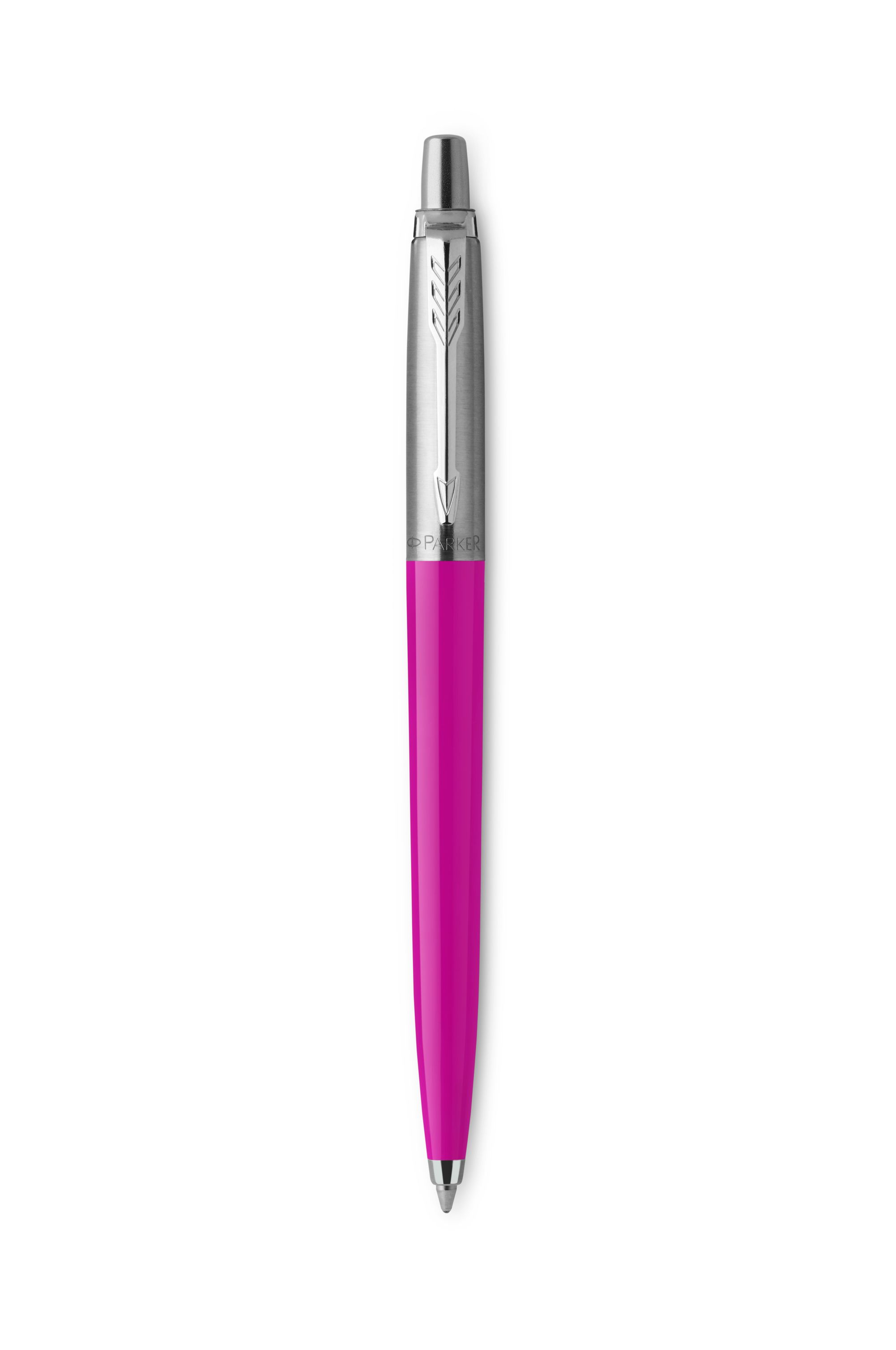 original jotter ballpoint pen- 0.7mm magenta/chrome trim barrel- blue ...