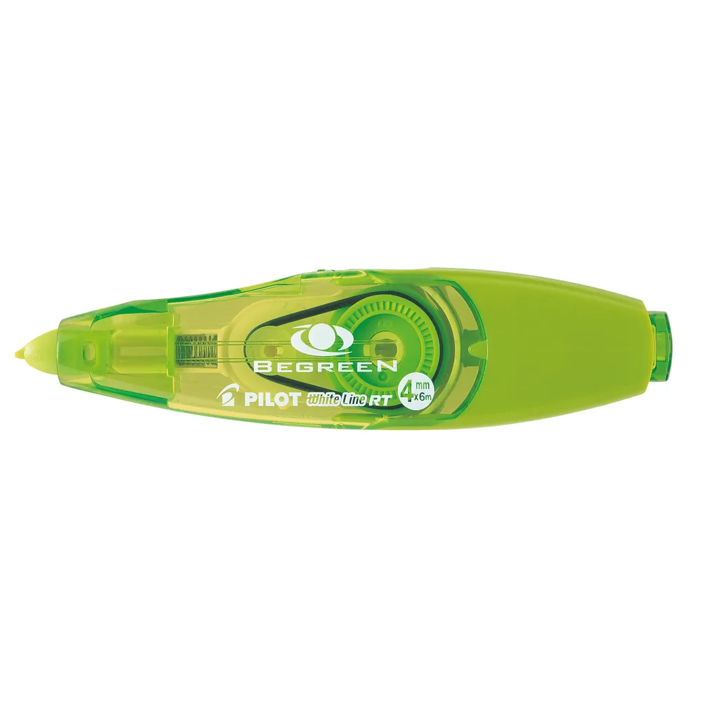 retractable correction tape & refill - 4mm x 6m - green | Office National
