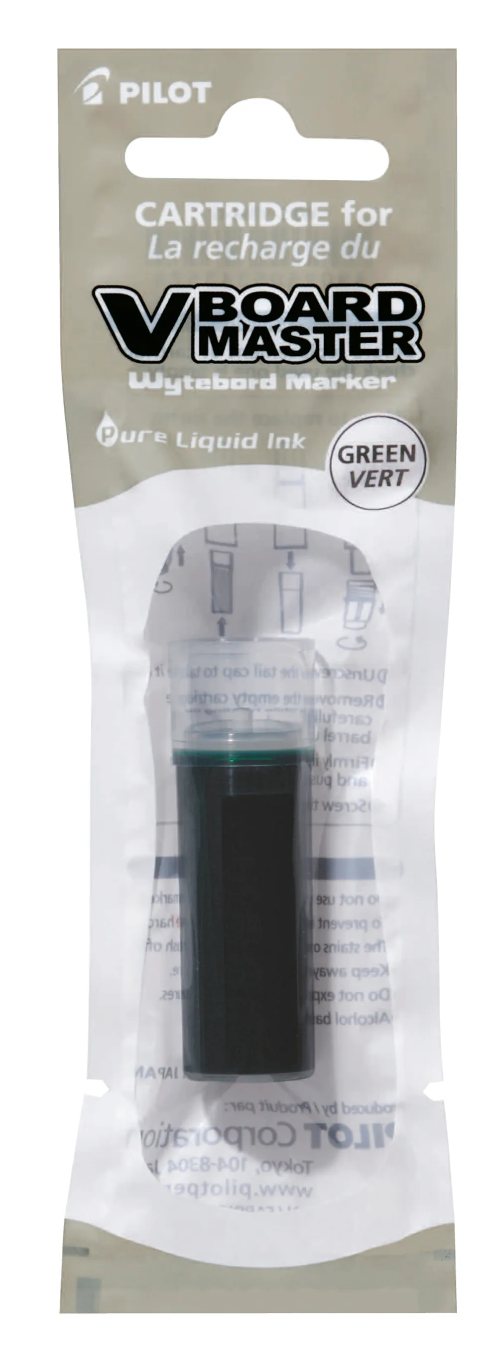 v board master whiteboard marker - refill ink - green | Office National