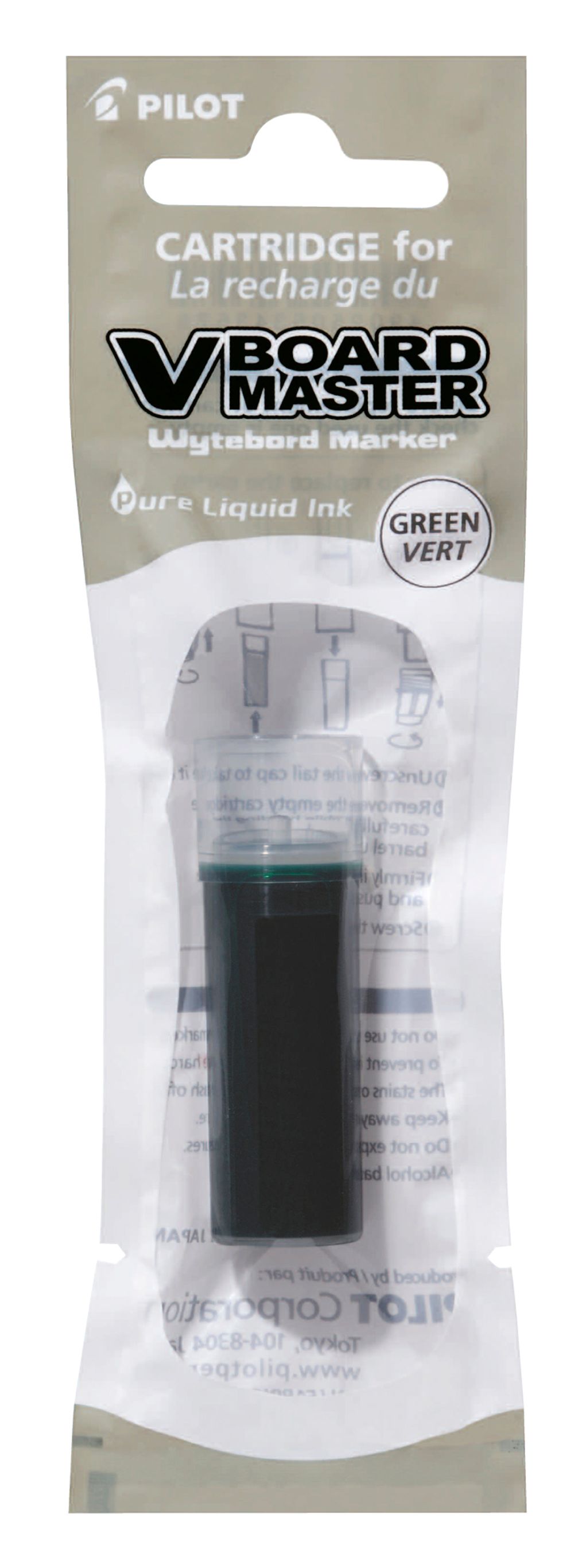 v board master whiteboard marker - refill ink - green | Office National