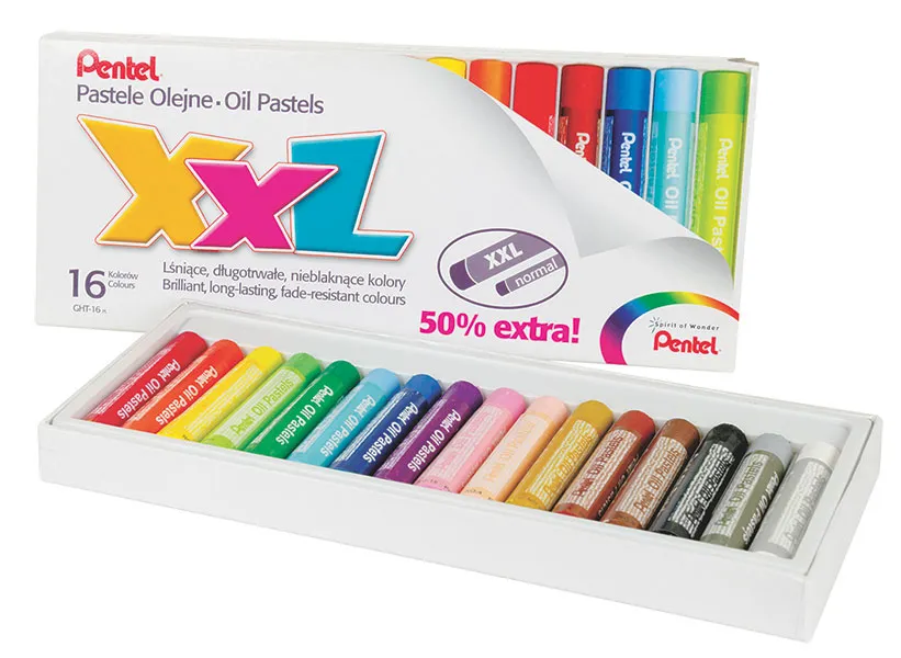 oil pastels - xxl - assorted - 16 pack | Folio Office National