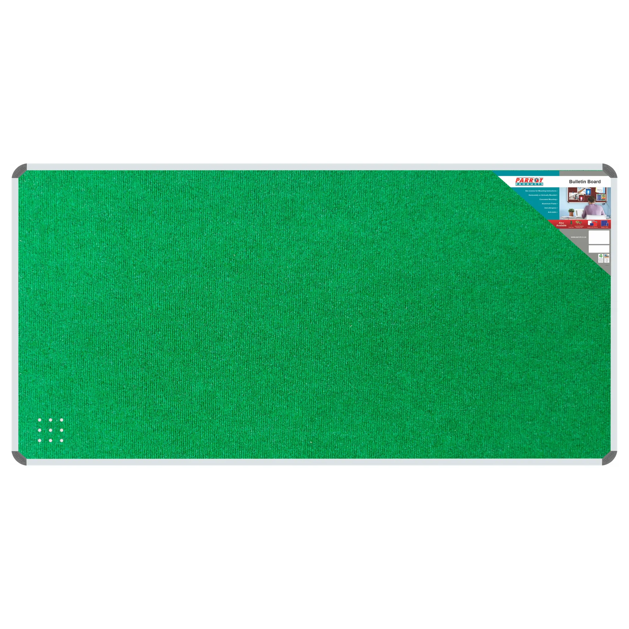 aluminium frame bulletin boards - 3000 x 1200mm - palm green | Office ...