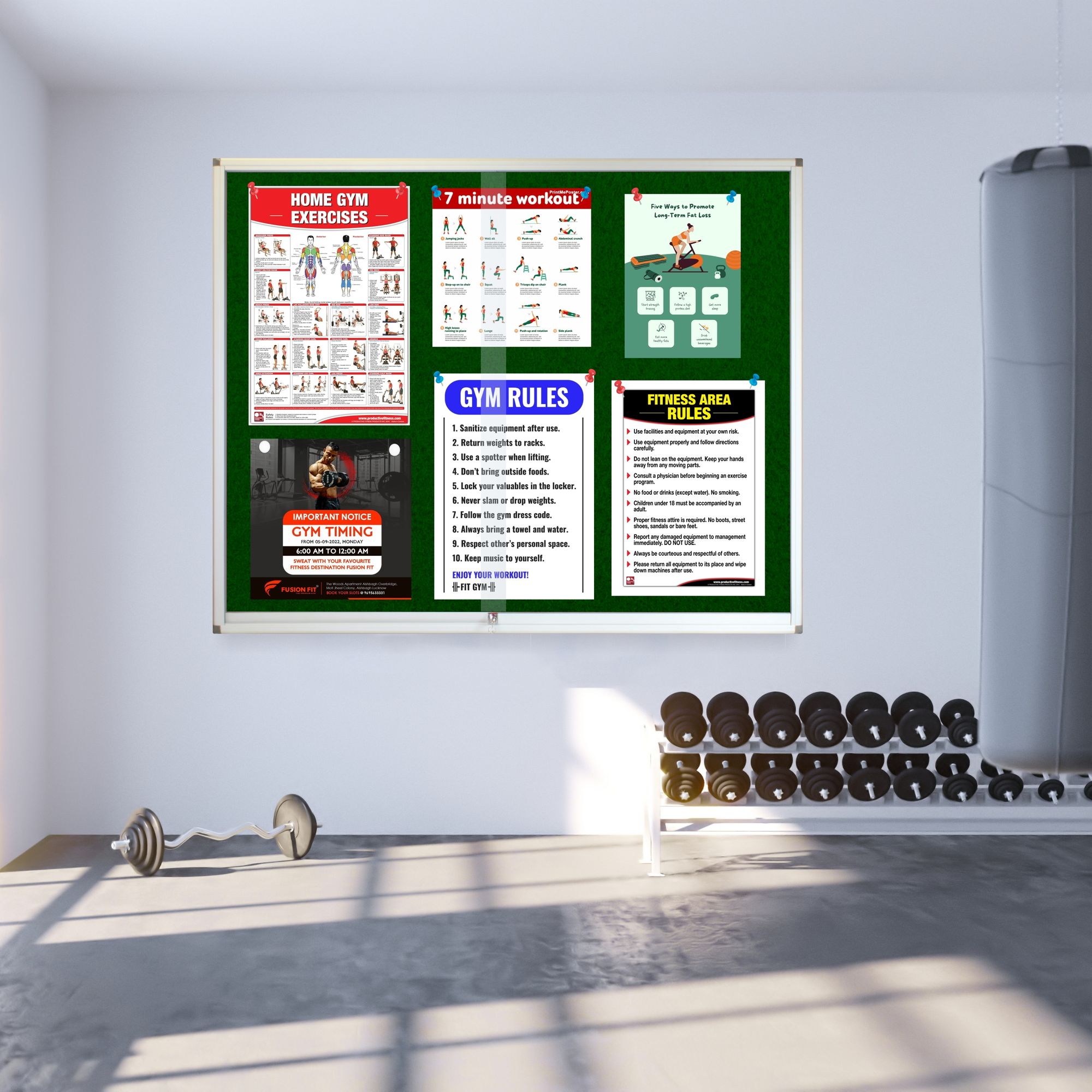 display cases - 1500 x1200mm - green | Tempo Office National