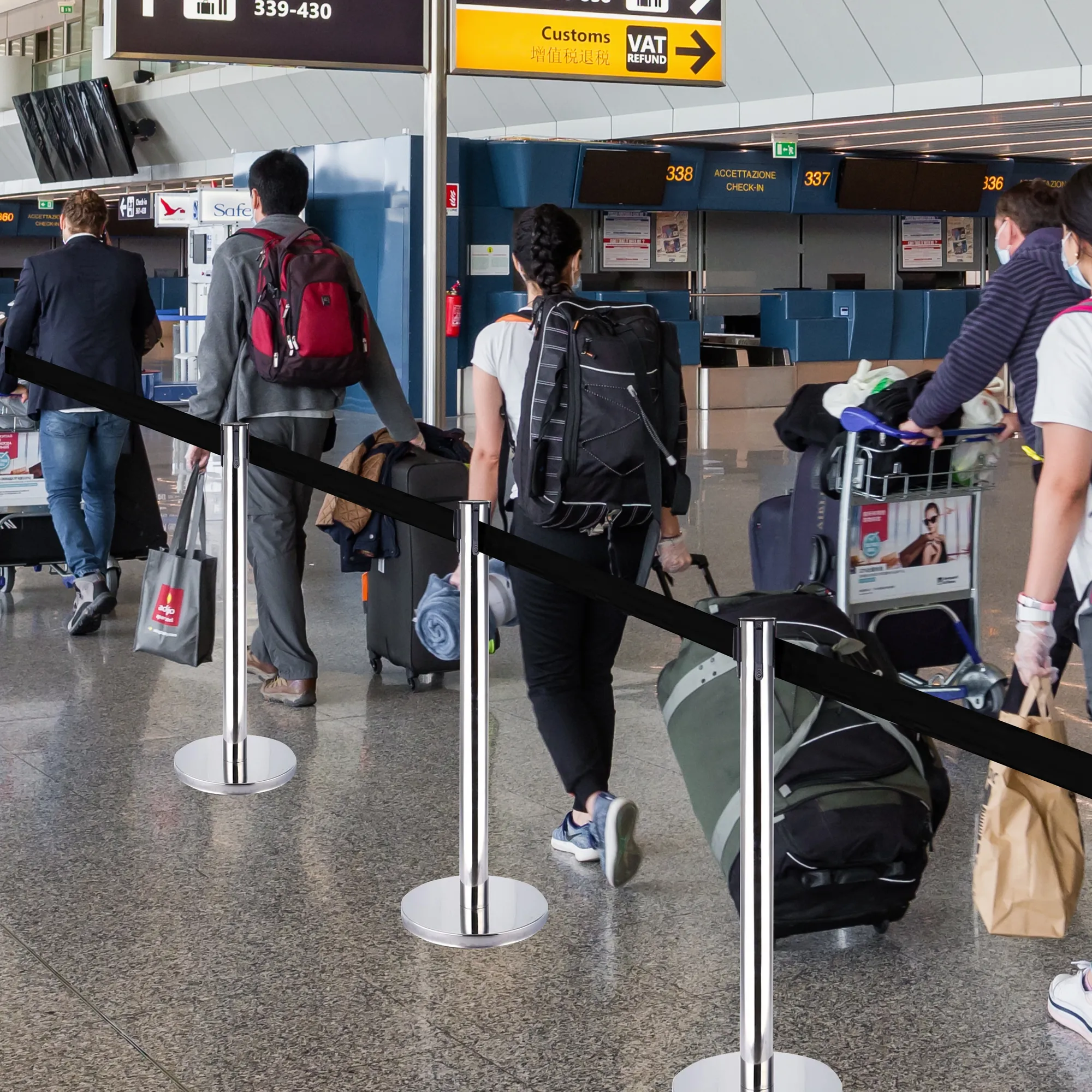 queue barrier - queue barrier - chrome | PMB Office National