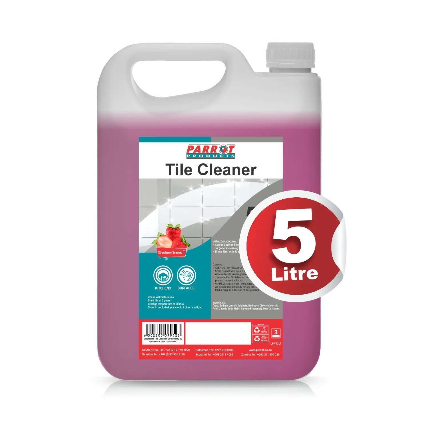 janitorial cleaning equipment - tile cleaner 5l | Hout Bay Office National