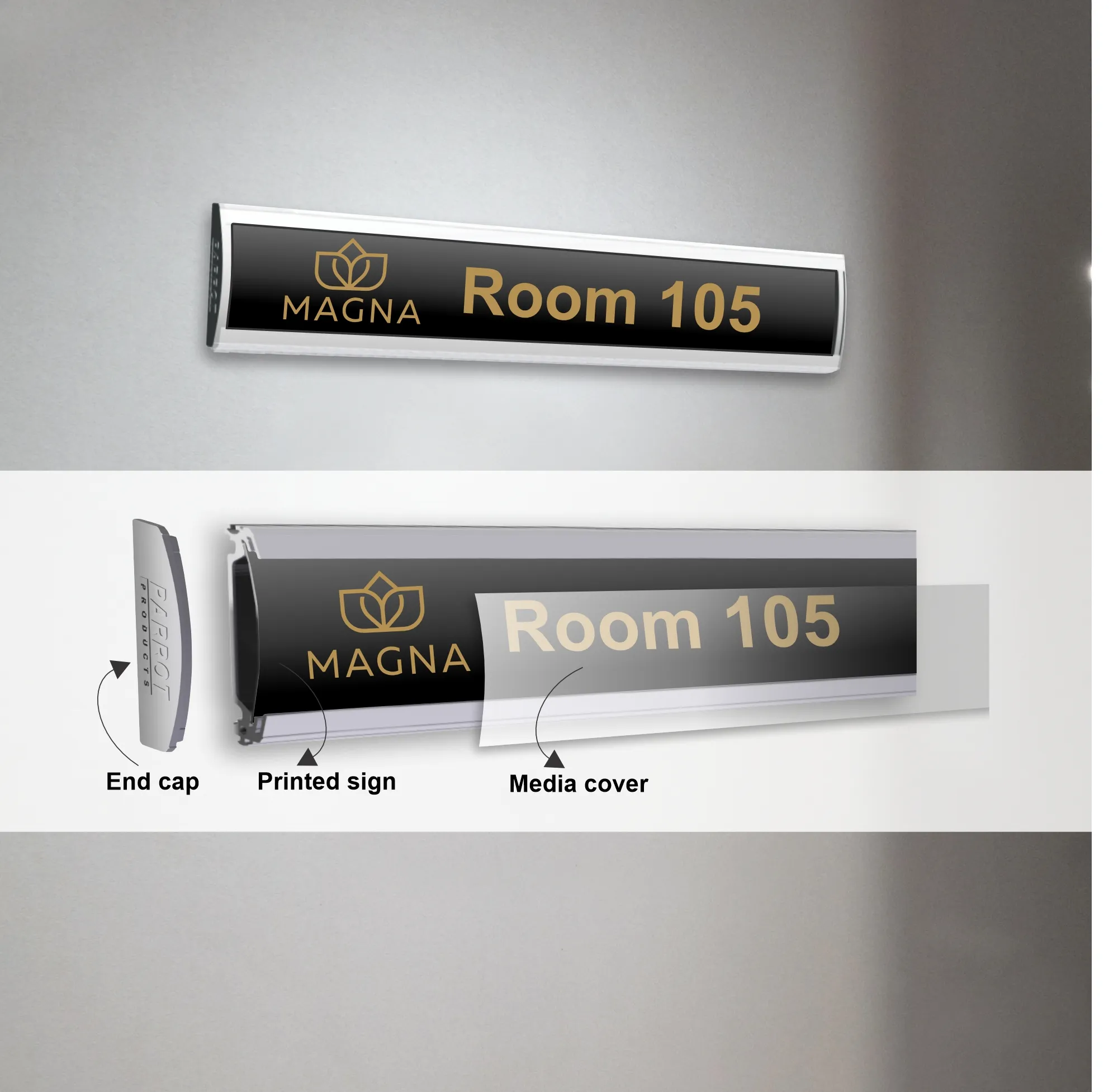 aluminium sign frames - sign frame retail pack 280 x 50mm | PMB Office ...